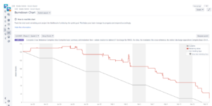 Sample Jira Board –BURNDOWN CHART TEAM 1 - Envision Learning Solution